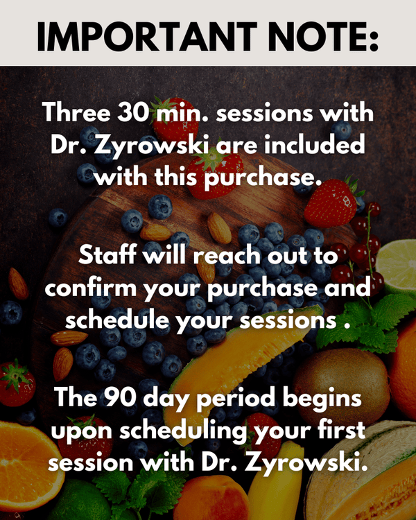 Three 30 Minute Sessions with Dr. Zyrowski | Premium Wellness Coaching ...
