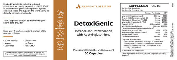 DetoxiGenic by Alimentum Labs | Intracellular Detoxification - NuVision Health Center