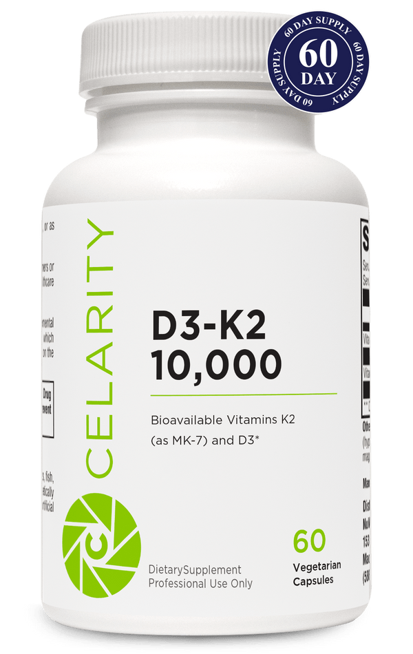 Vitamin D3 K2 10,000 by Celarity | High Dose Vitamin D - NuVision ...