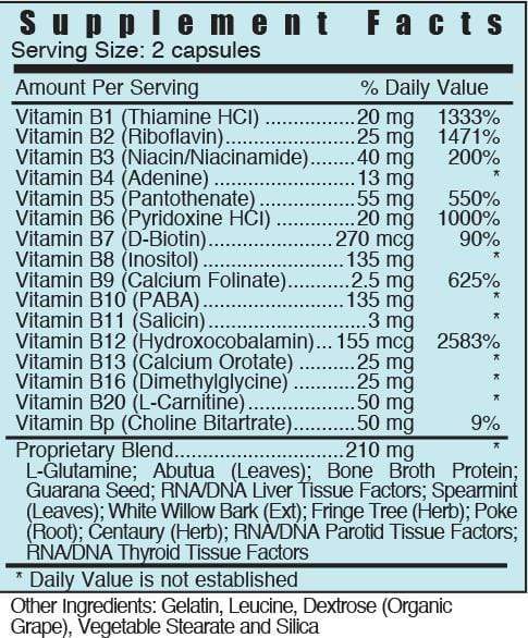 16B by Systemic Formulas | Vitamin B 16 Stress Complex - NuVision ...